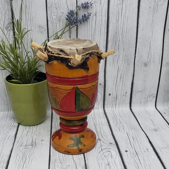 Unique Vintage | Accents | Traditional Haitian Vodou Drum Ethnic Music ...